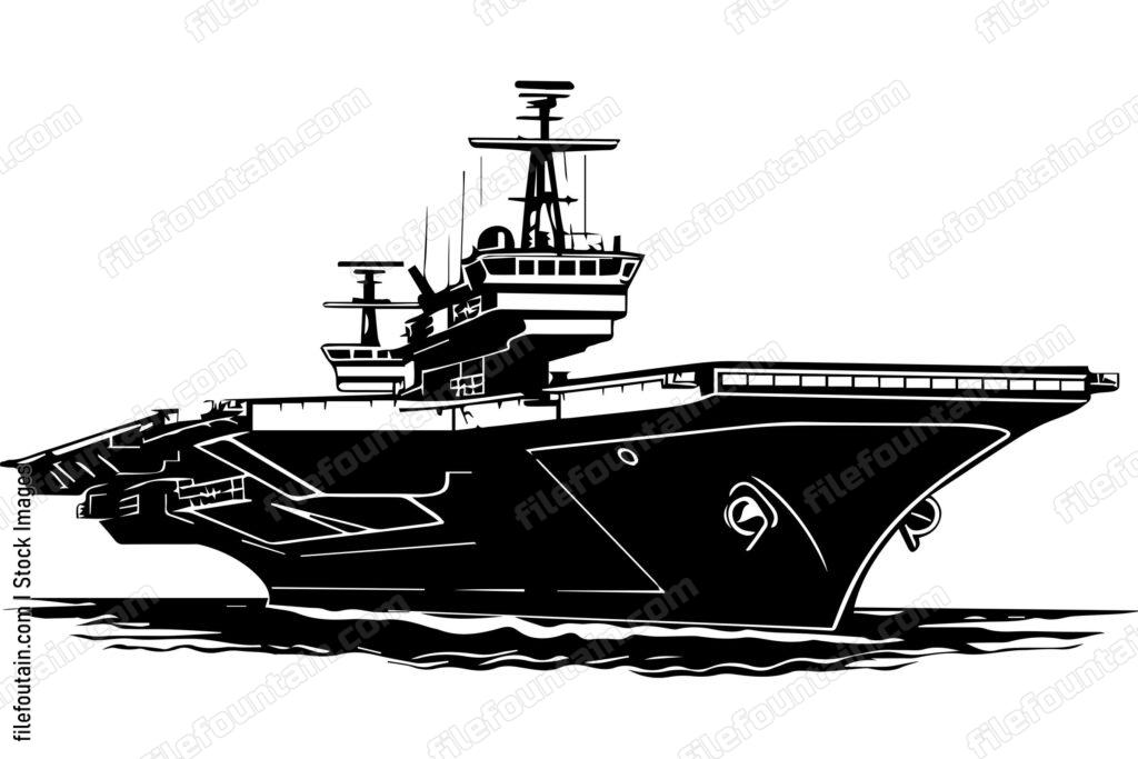 Aircraft Carrier Logo Vector Design - FileFountain