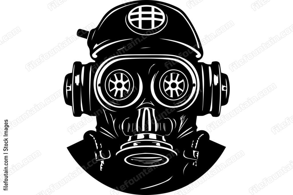 Commercial diver Logo Vector Design - FileFountain