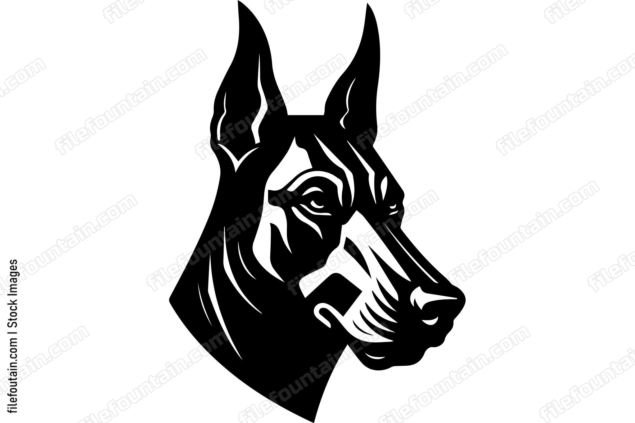 Doberman Pinscher Logo Vector Design - FileFountain