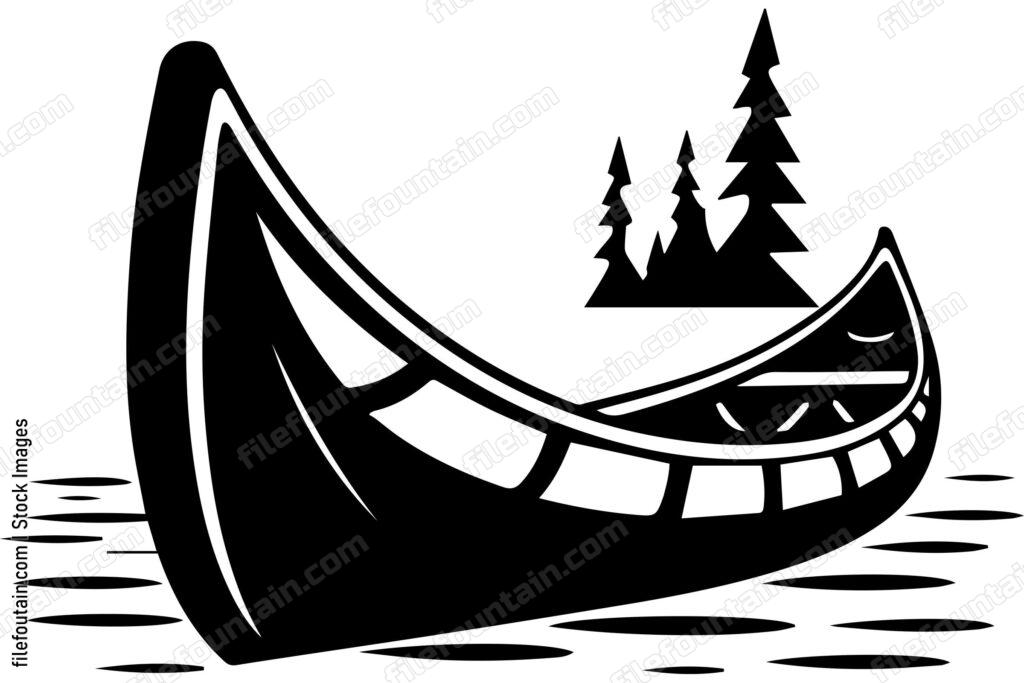 Canoe Logo Vector Design - FileFountain