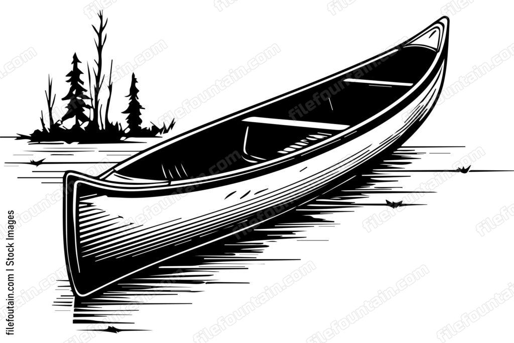 Canoe Logo Vector Design - FileFountain