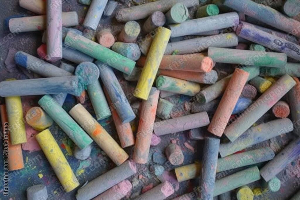 Color Chalk Background Wallpaper Illustraion - FileFountain
