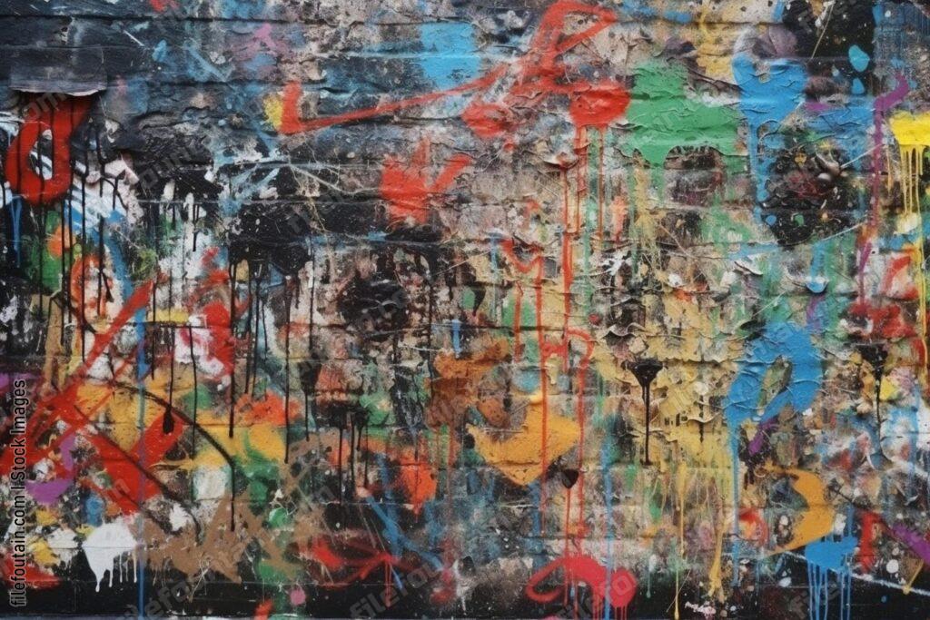 Graffiti Background Texture Illustraion - FileFountain