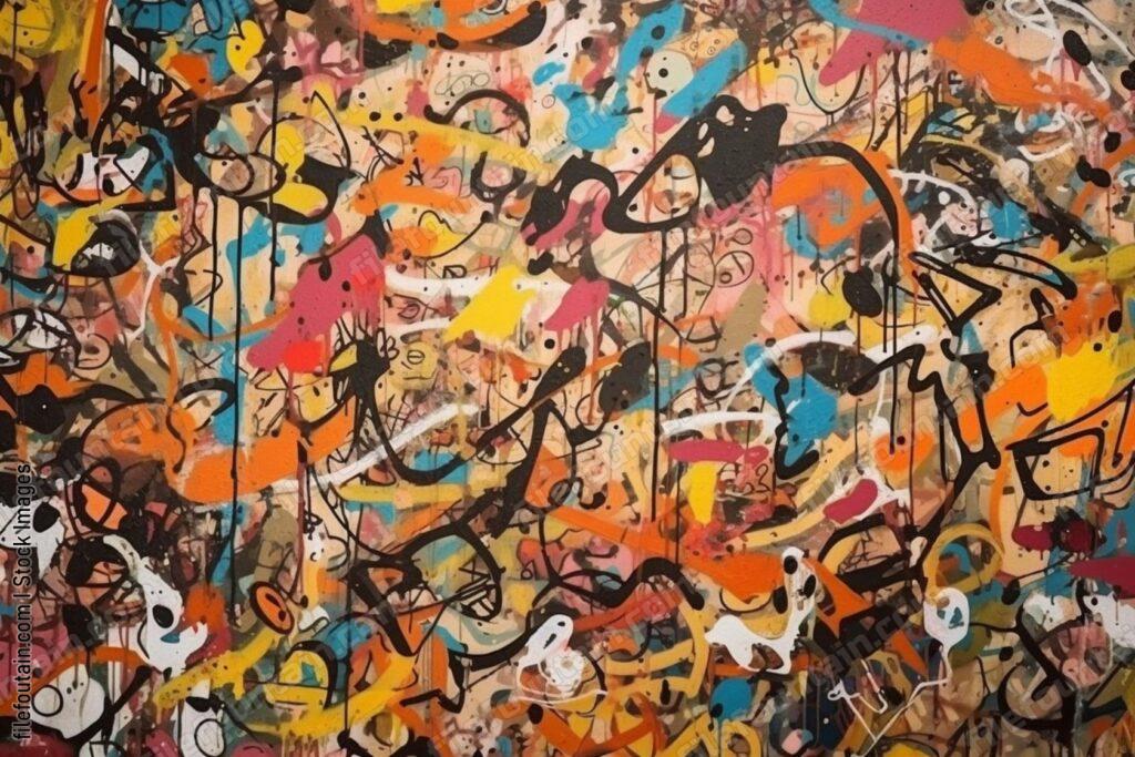 Graffiti Background Texture Illustraion - FileFountain