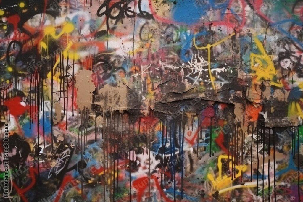 Graffiti Background Texture Illustraion - FileFountain