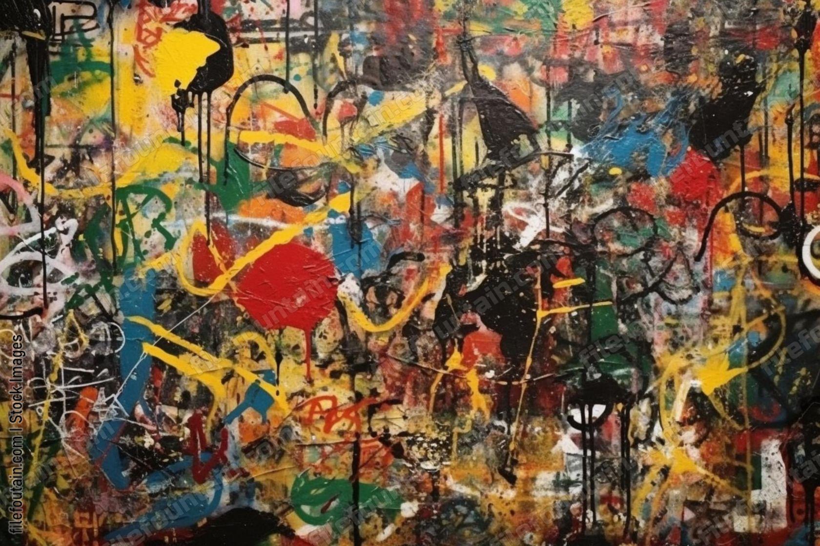 Graffiti Background Texture Illustraion - FileFountain