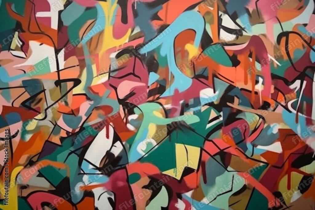 Graffiti Background Texture Illustraion - FileFountain