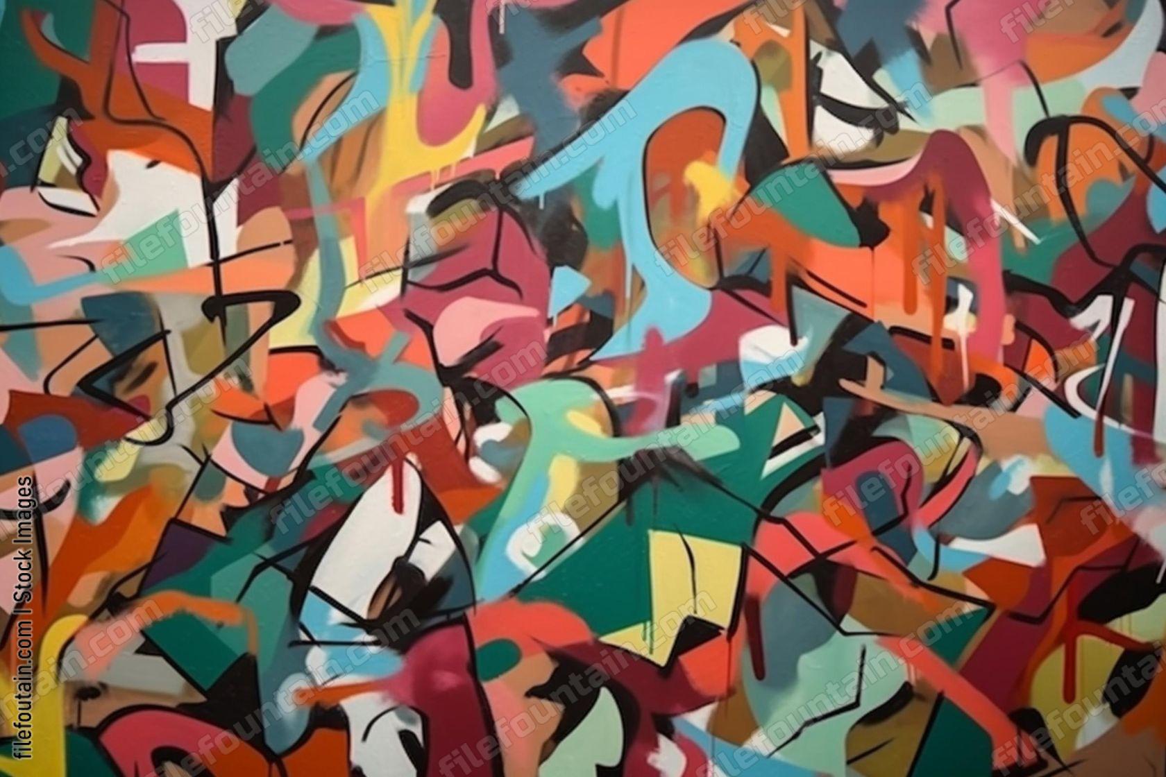 Graffiti Background Texture Illustraion - FileFountain