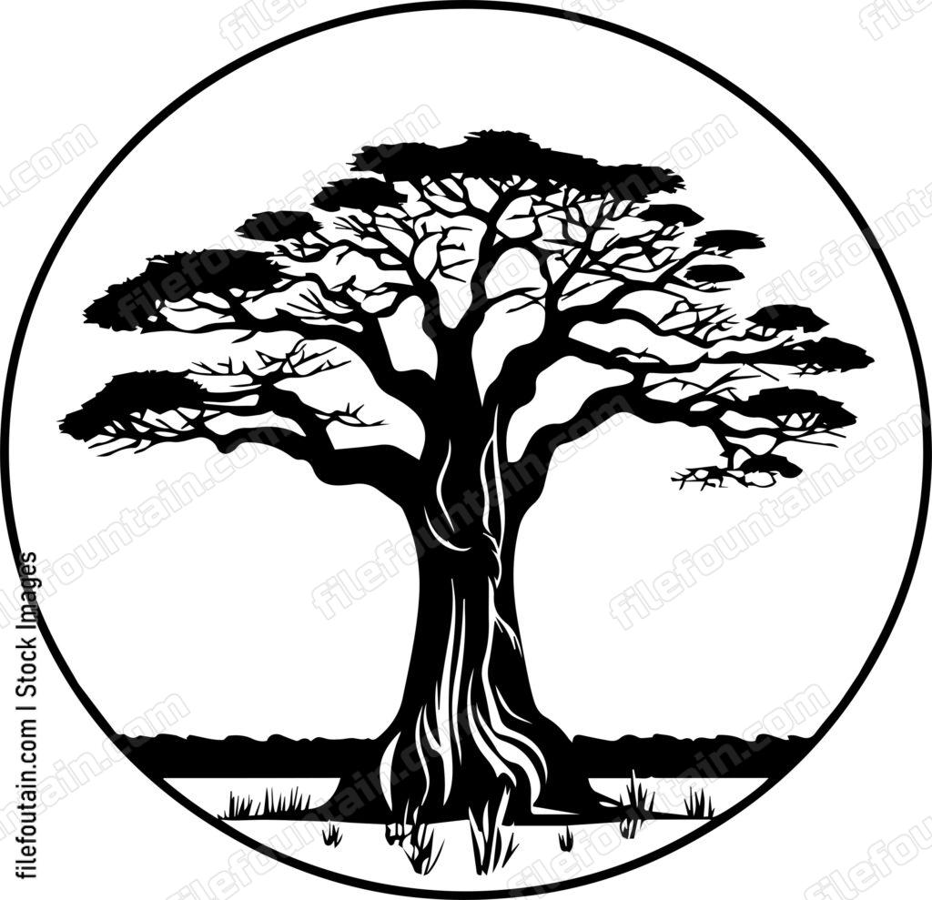 Baobab Tree Logo Vector Design - FileFountain