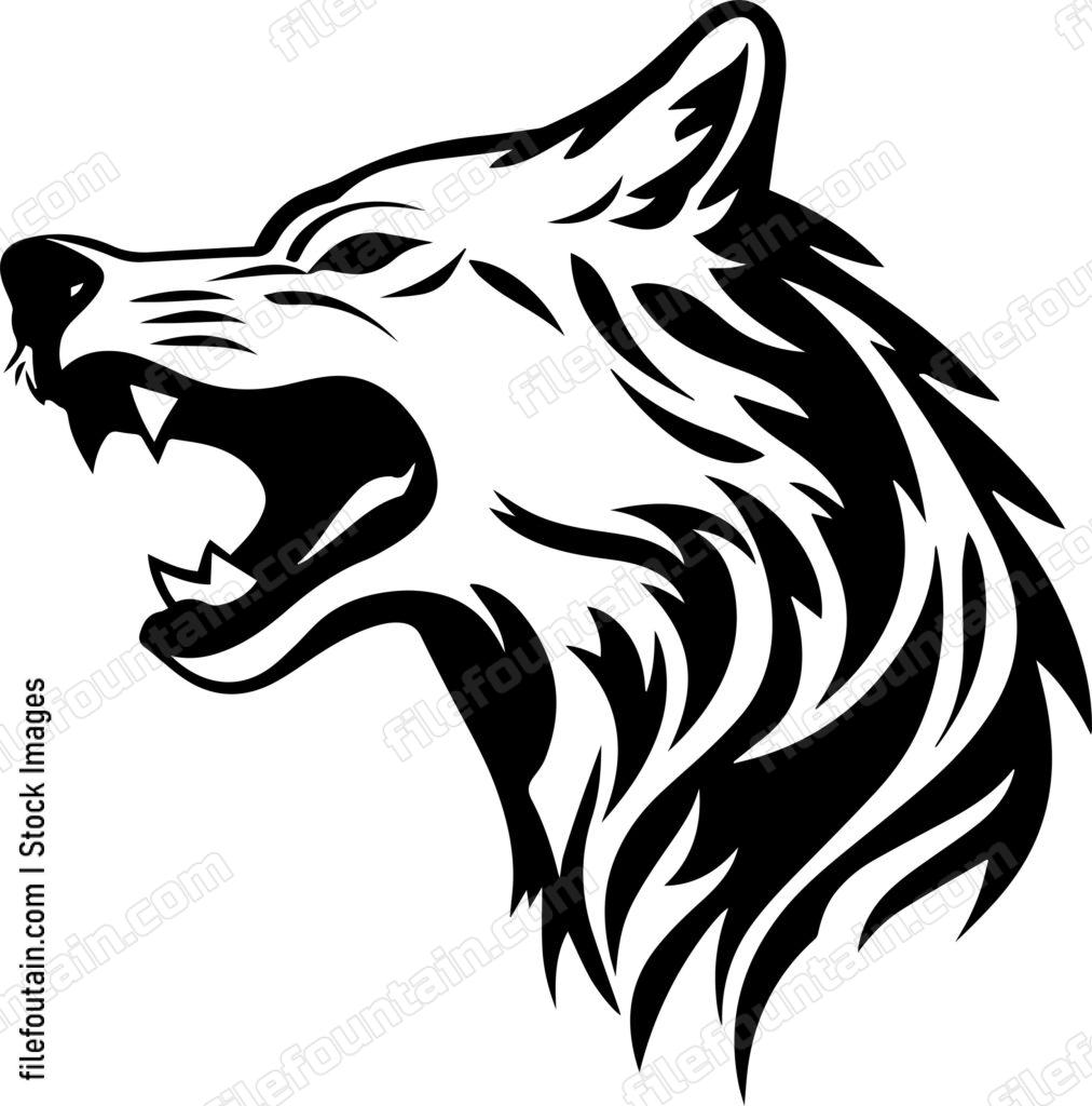 Dire Wolf Logo Vector Design - FileFountain