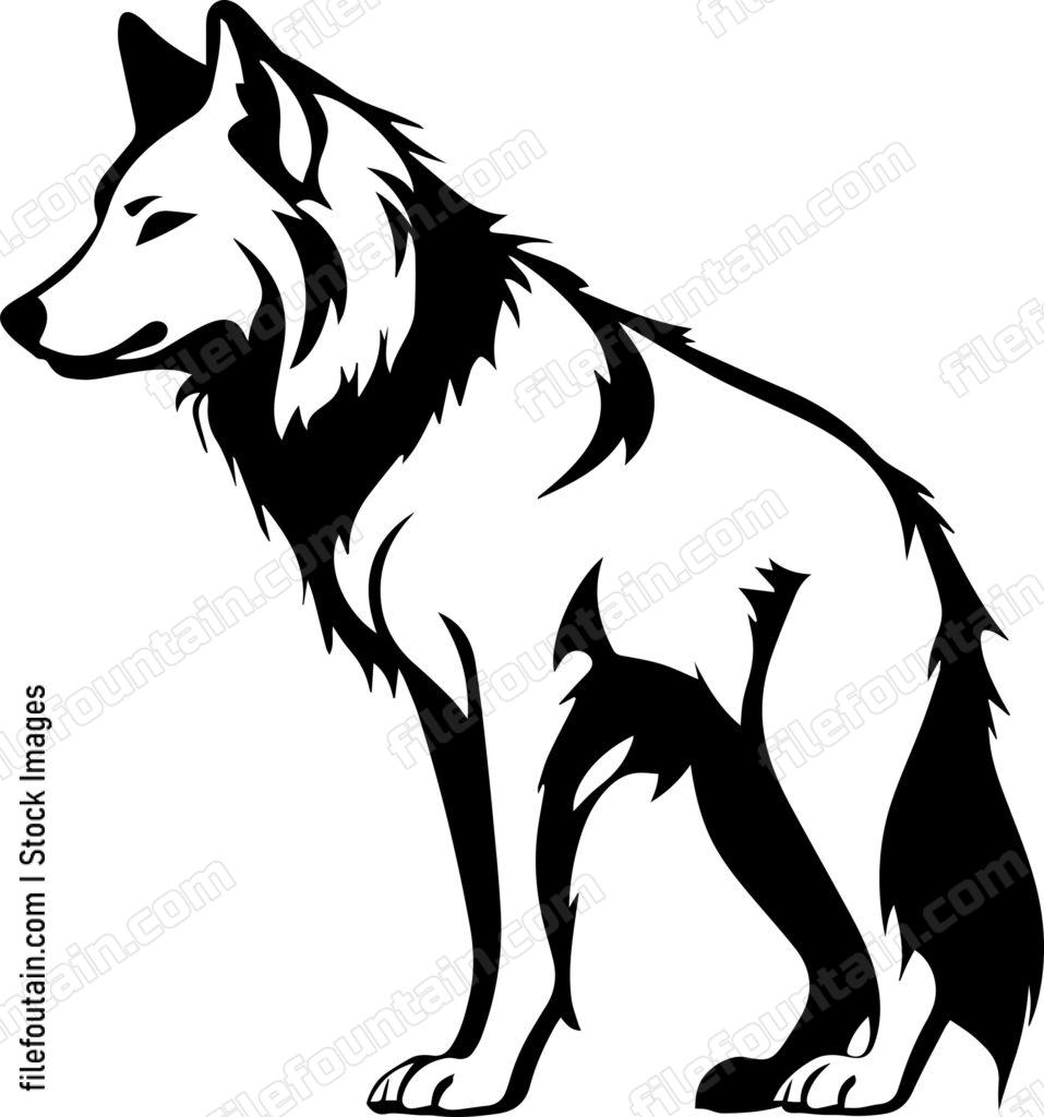 Dire Wolf Logo Vector Design - FileFountain