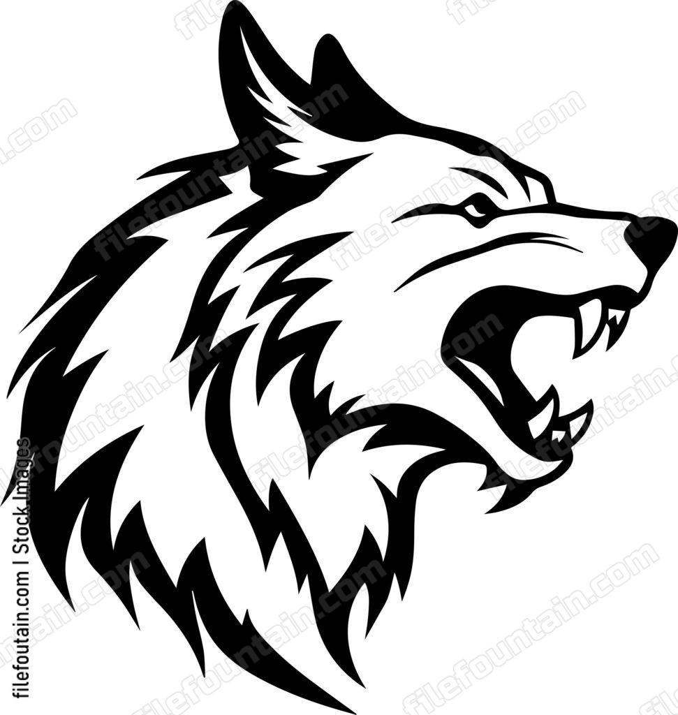 Dire Wolf Logo Vector Design - FileFountain