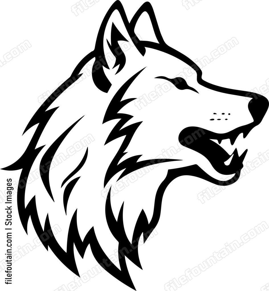 Dire Wolf Logo Vector Design - FileFountain