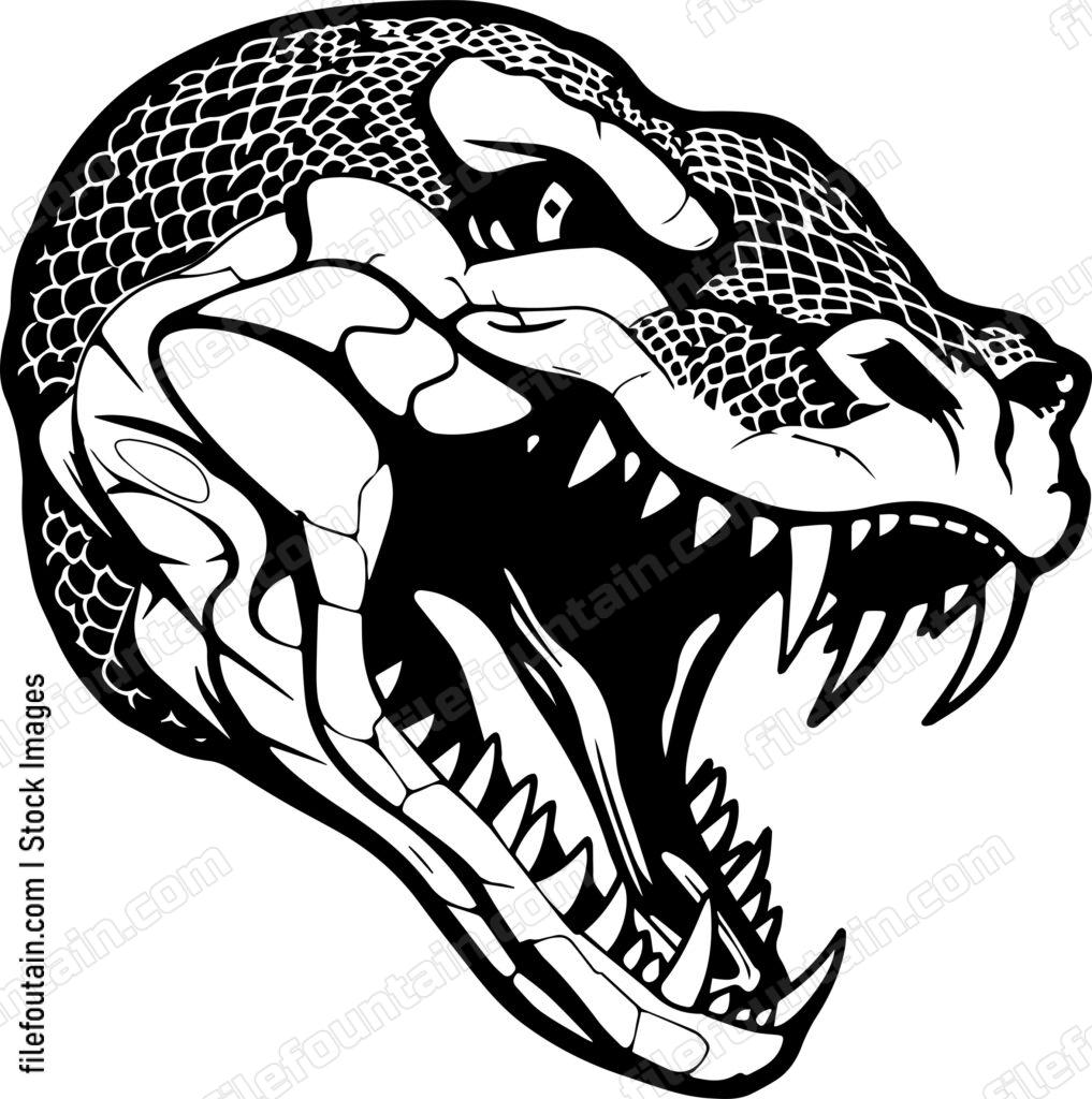 Angry Snake Head Logo Vector Design - FileFountain