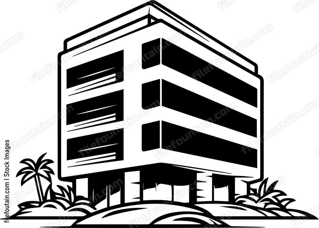 Real Estate Office Building Logo Vector Design - FileFountain