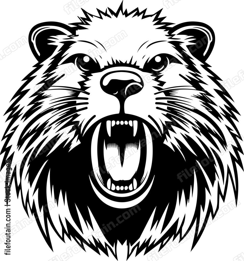 Angry Beaver Logo Vector Design - FileFountain