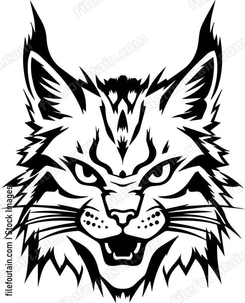 Angry Bobcat Logo Vector Design - FileFountain