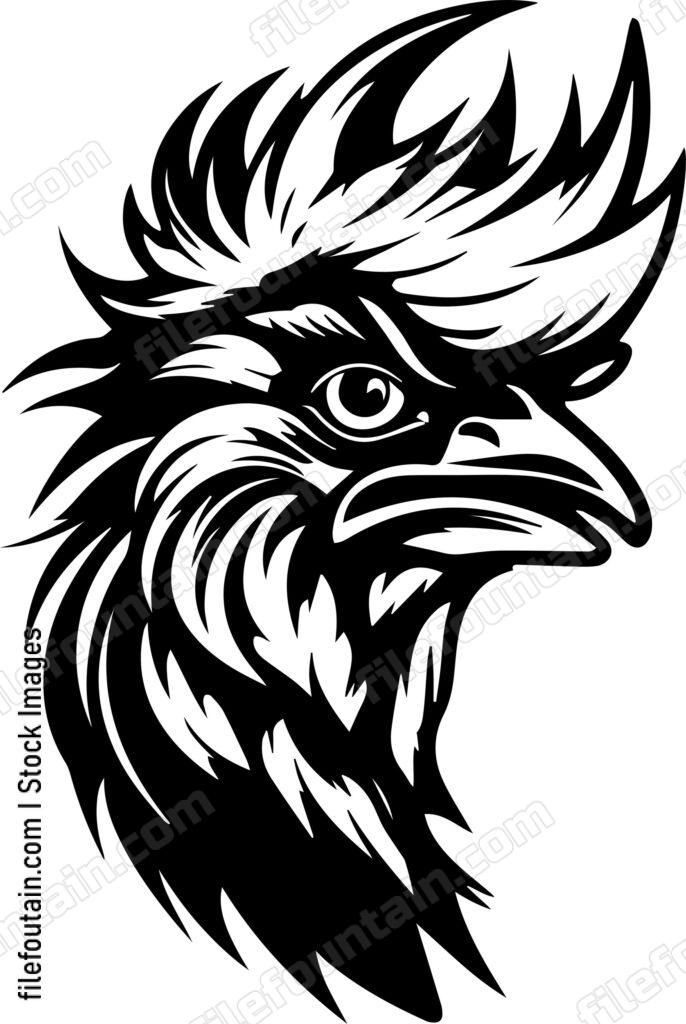 Angry Chicken Logo Vector Design - FileFountain