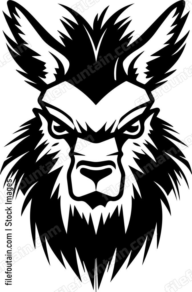 Angry llama Logo Vector Design - FileFountain