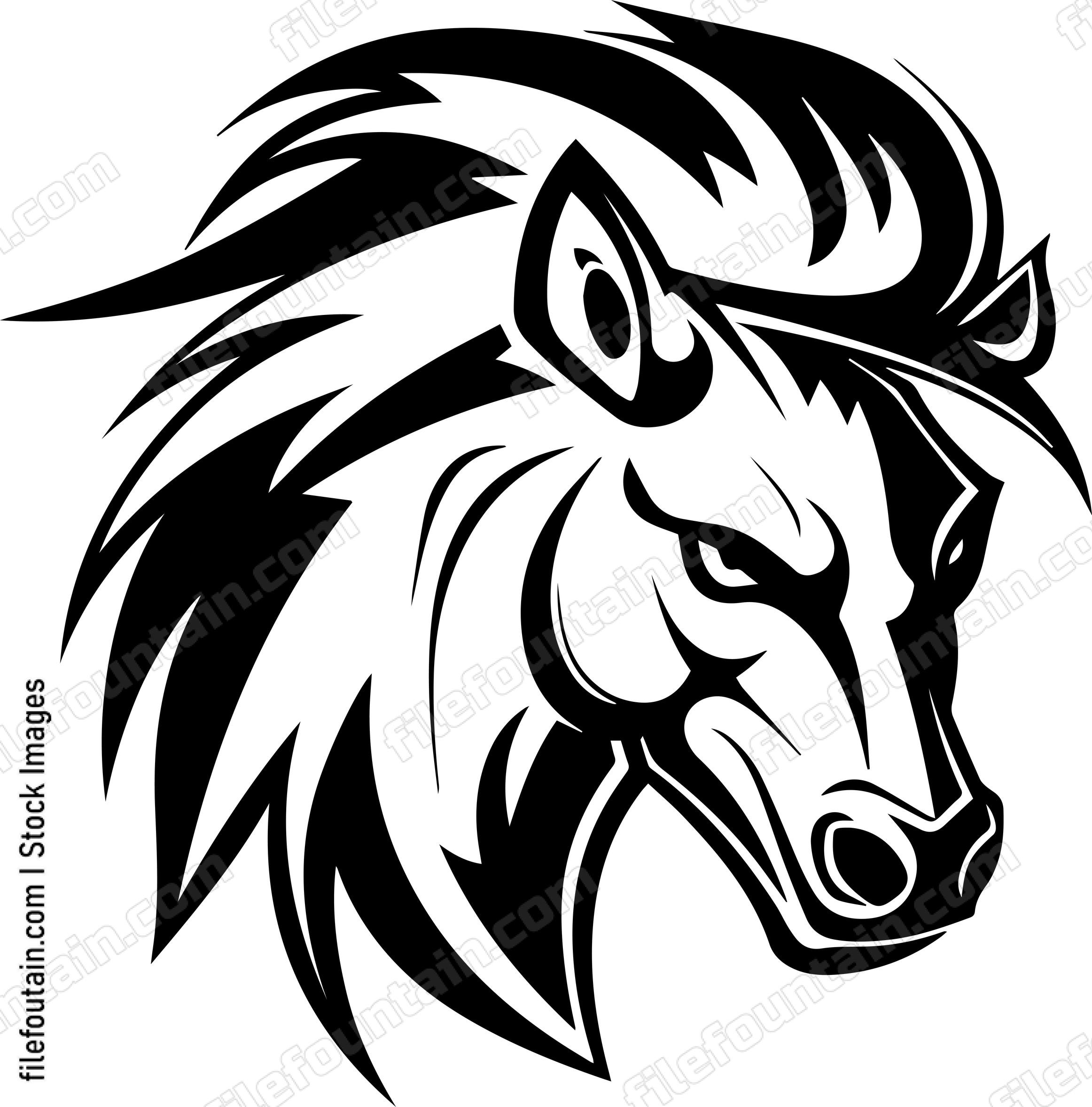 Angry Pony Logo Vector Design - FileFountain