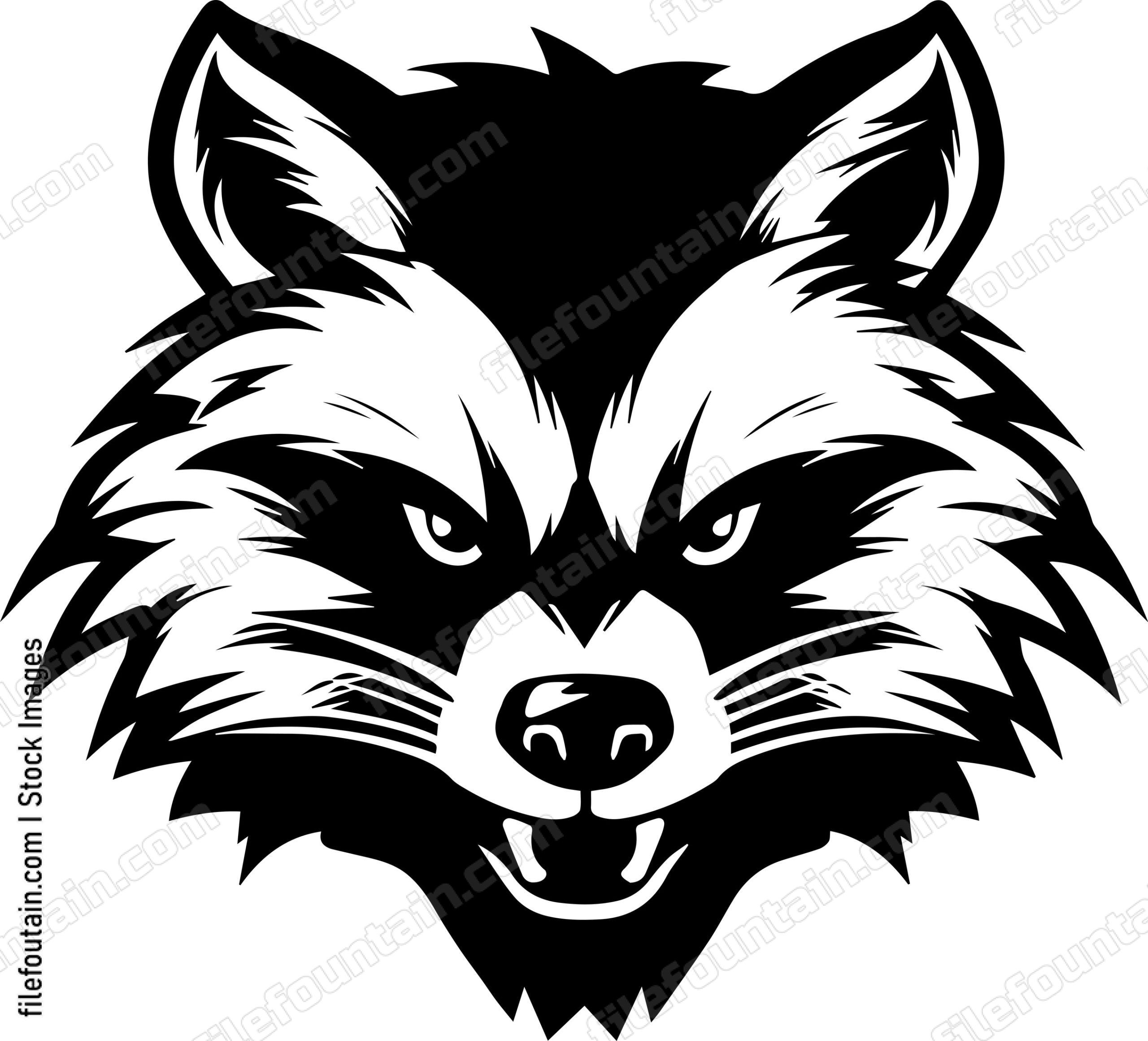 Angry Raccoon Logo Vector Design - FileFountain