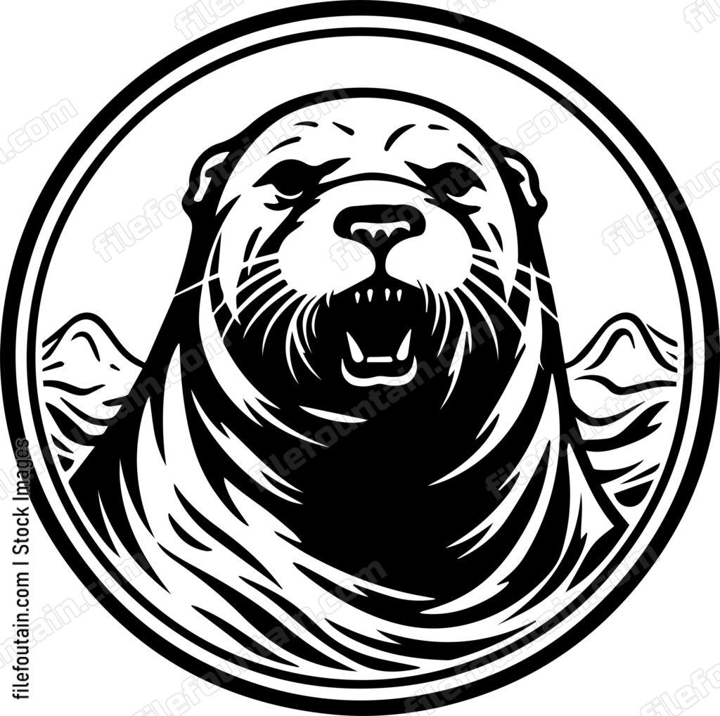 Angry Seal Logo Vector Design - FileFountain