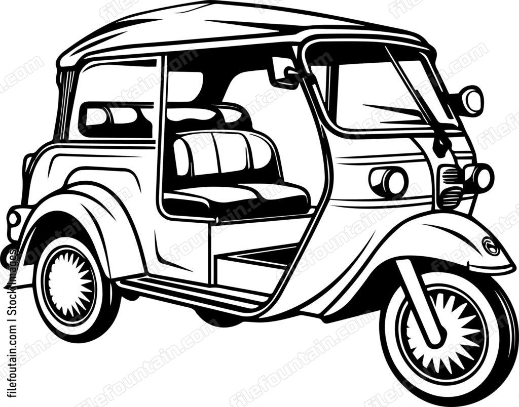 Auto Rickshaw Logo Vector Design - FileFountain