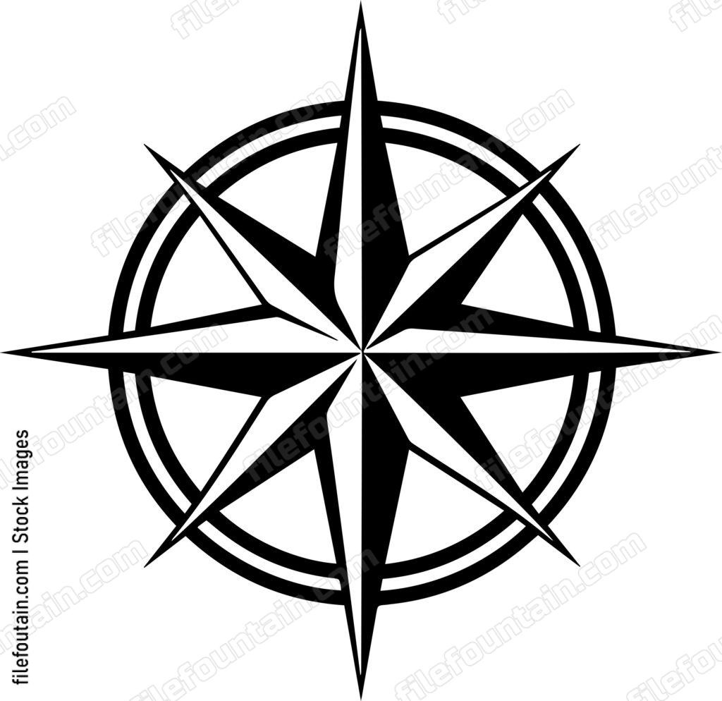 Compass Star Rose Logo Vector Design - FileFountain