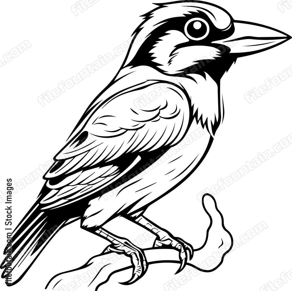 Coppersmith Barbet Logo Vector Design - FileFountain