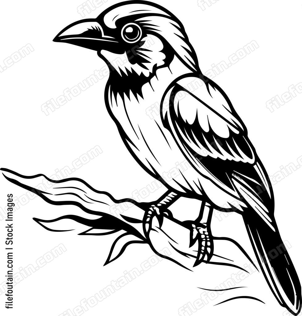 Coppersmith Barbet Logo Vector Design - FileFountain