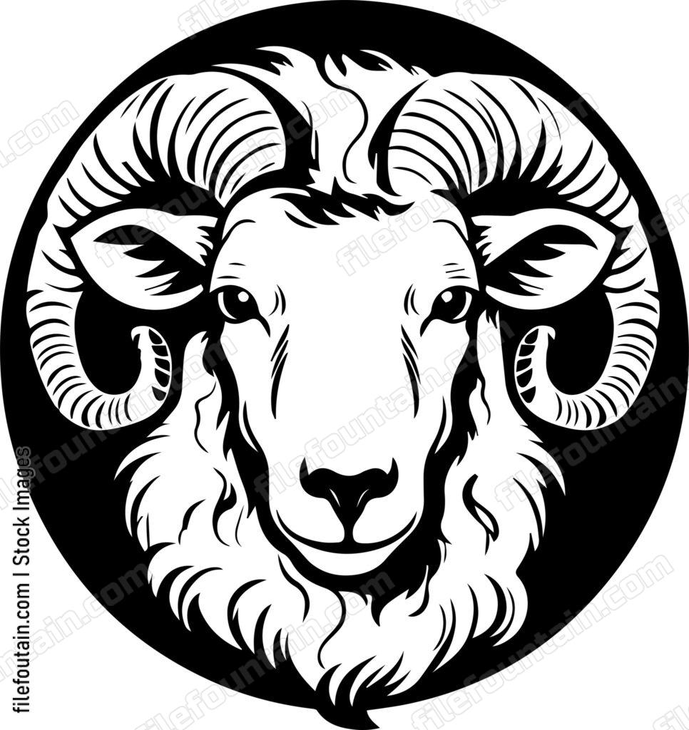 Ram Sheep Logo Vector Design - FileFountain