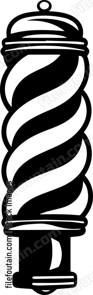 Barber Shop Pole Logo Vector Design - FileFountain