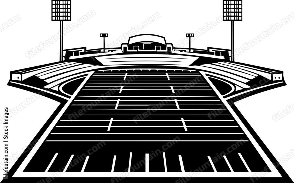 American Football Field Logo Vector Design - FileFountain