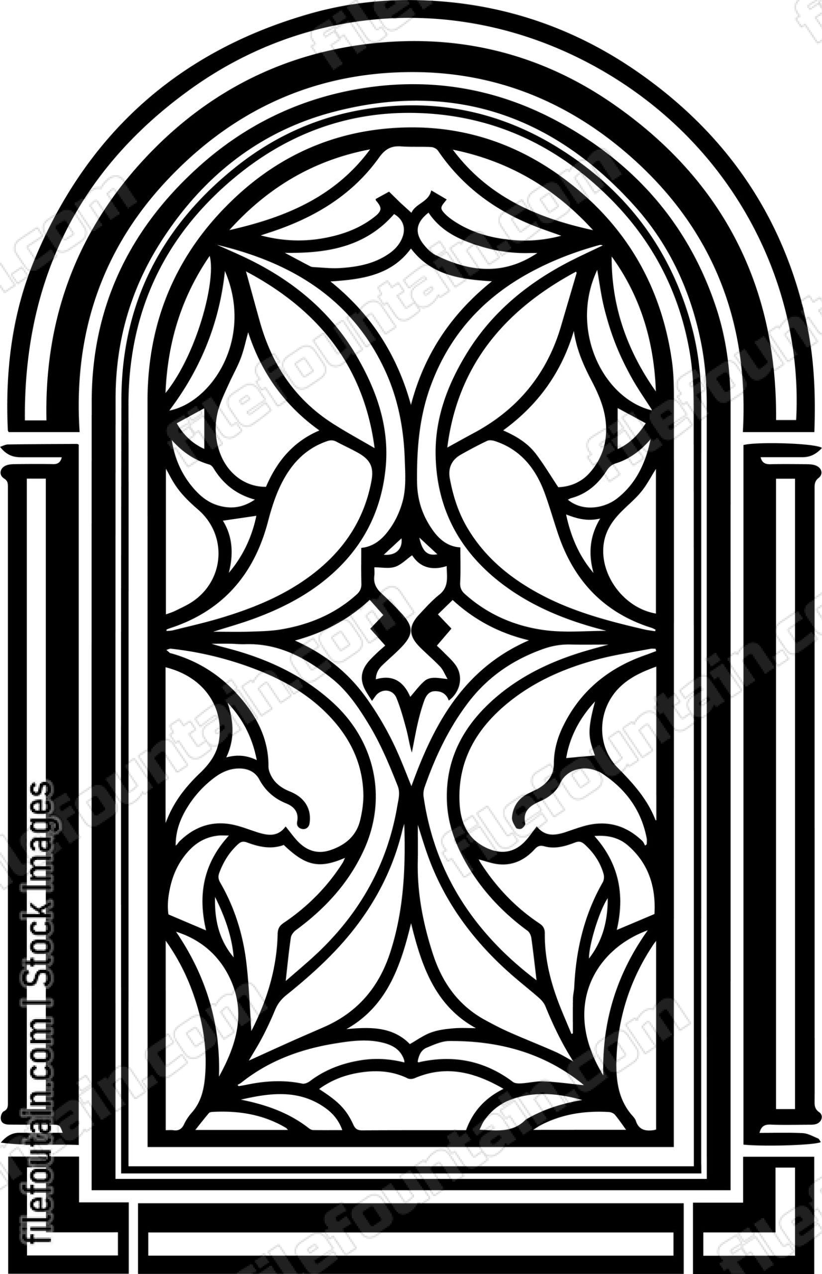 Classic Window Frame Logo Vector Design - FileFountain