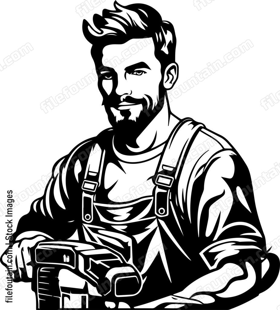 Handyman Logo Vector Design - FileFountain