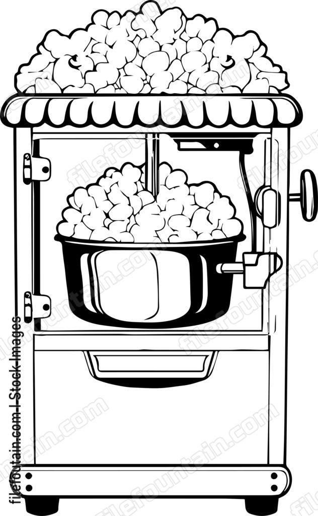 Popcorn Machine Logo Vector Design - FileFountain