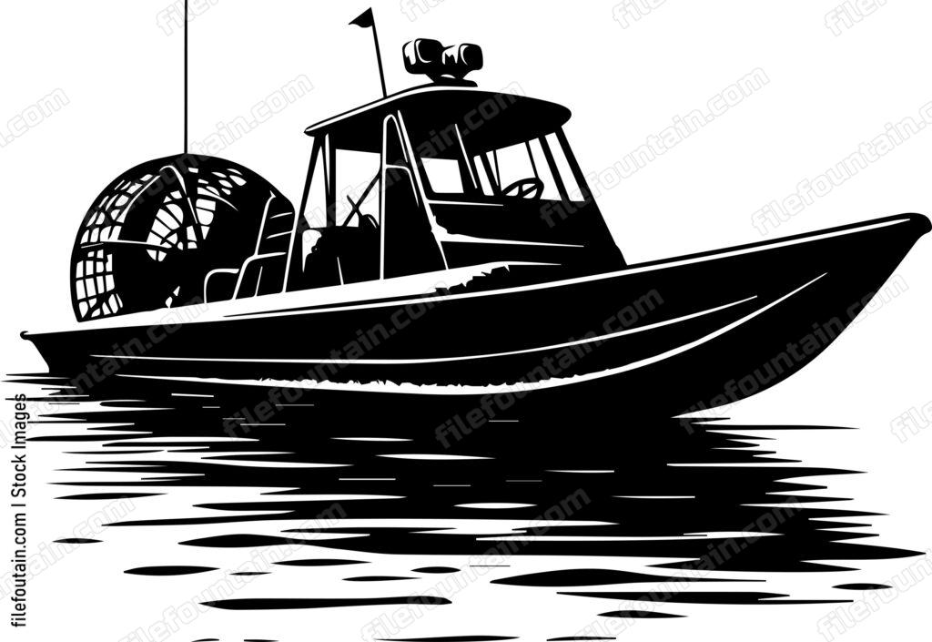 Airboat Logo Vector Design - FileFountain