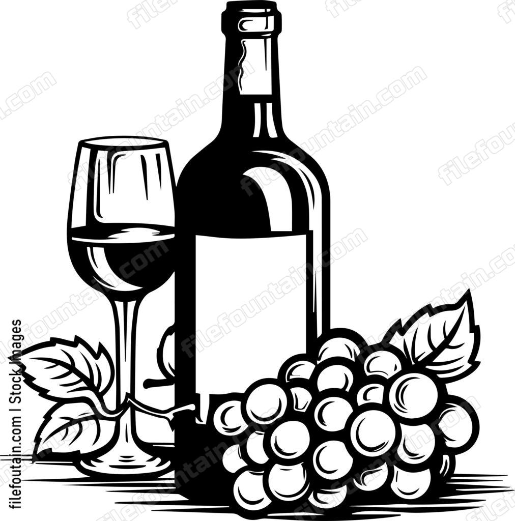 Cabernet Sauvignon Wine Logo Vector Design - FileFountain