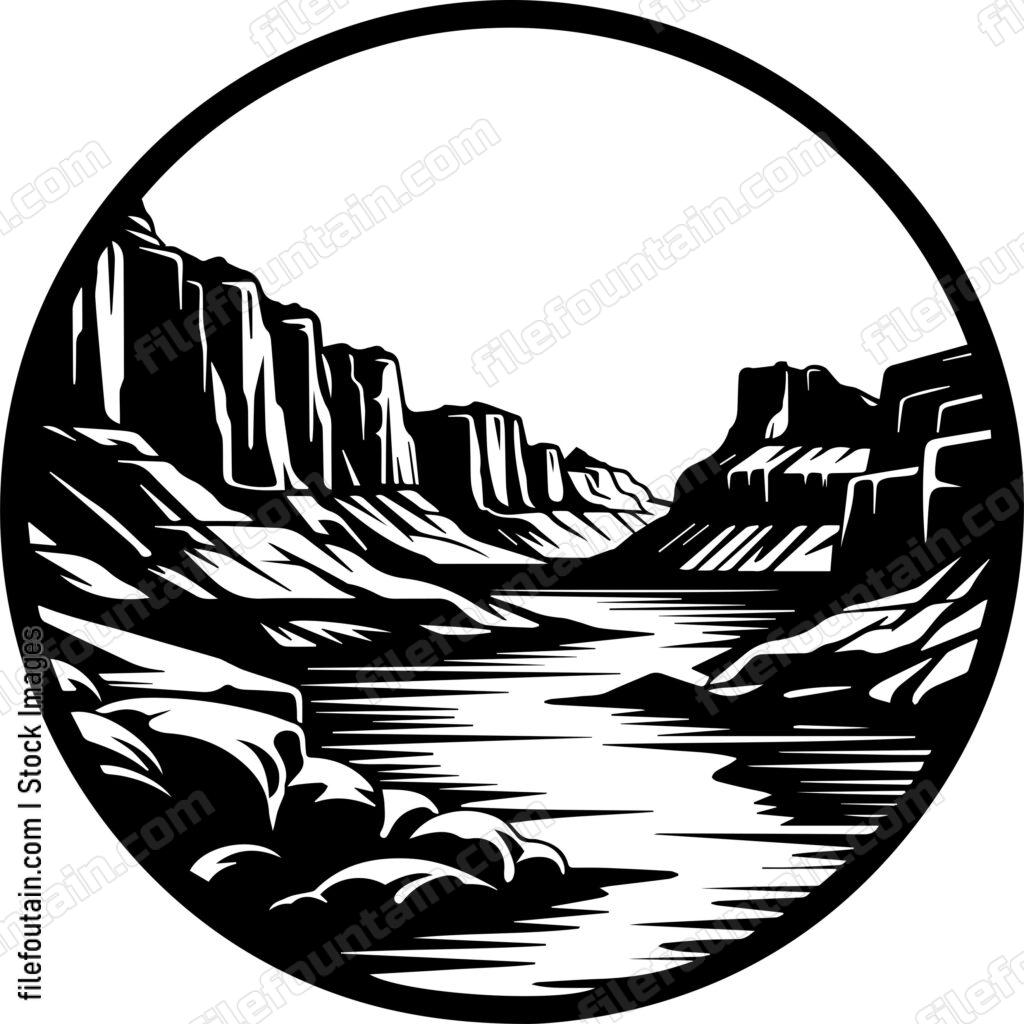 Canyon Logo Vector Design - FileFountain