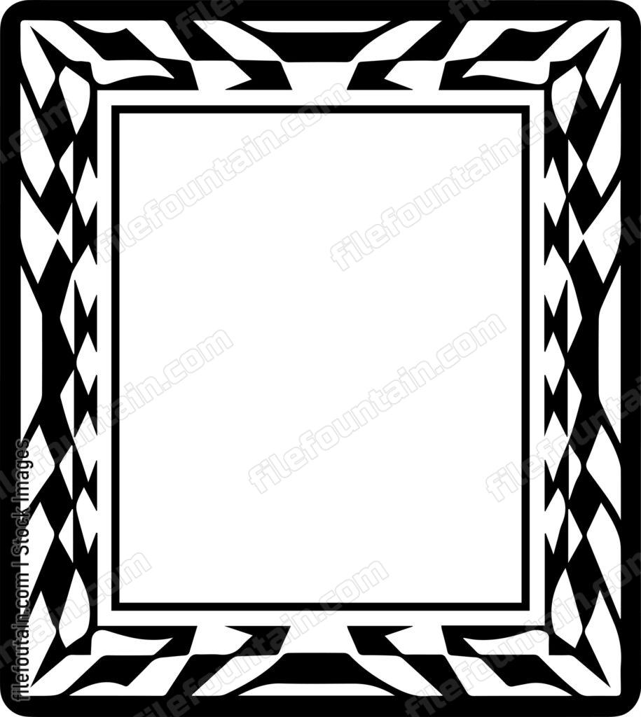 Checkered Rectangle Frame Logo Vector Design - FileFountain