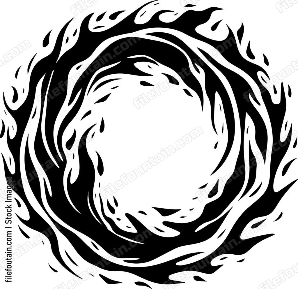 Fire Ring Logo Vector Design - FileFountain