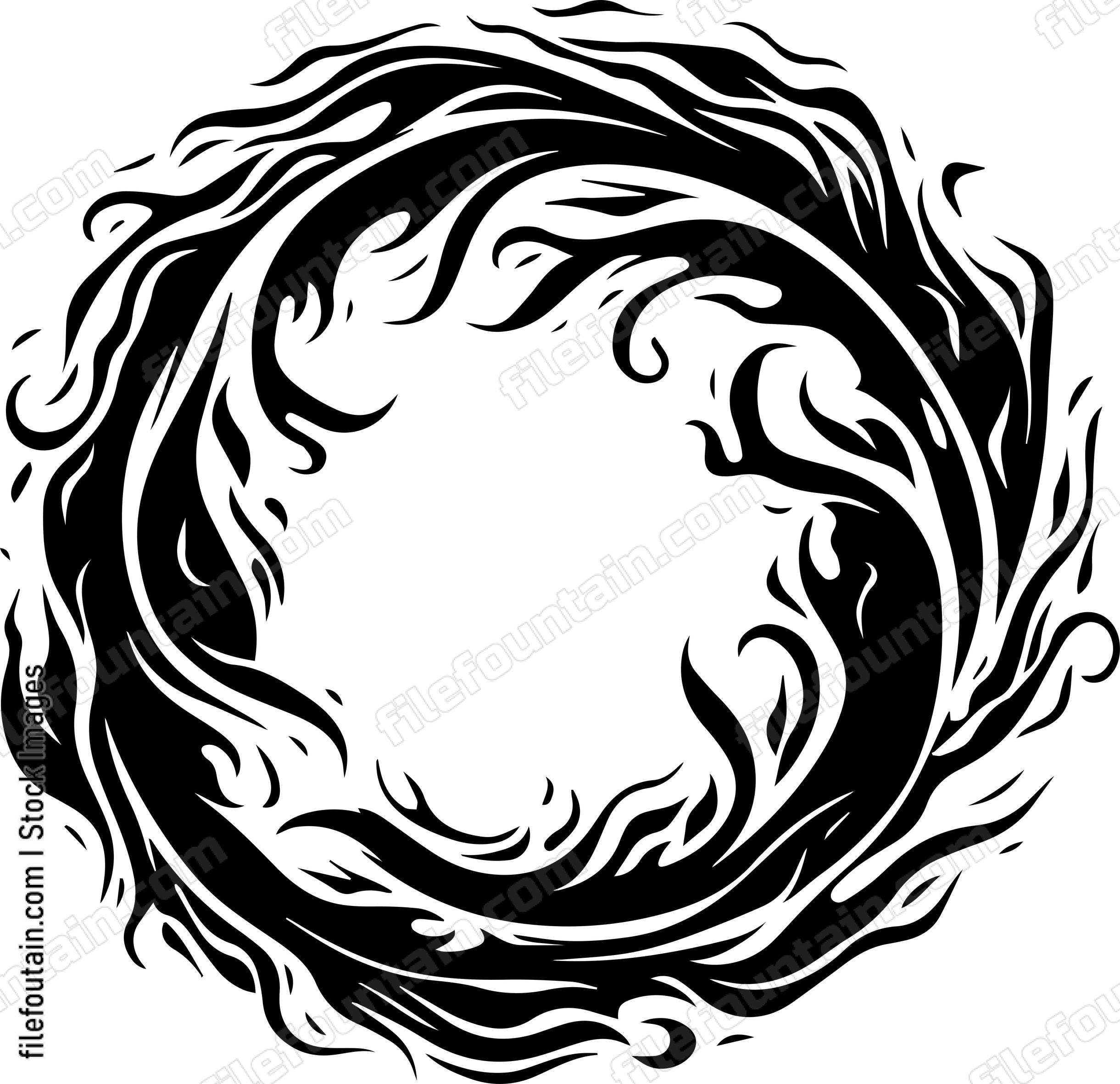 Fire Ring Logo Vector Design - FileFountain