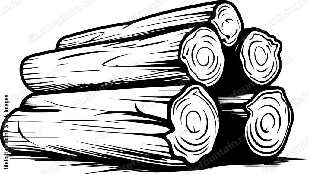 Firewood Logo Vector Design - FileFountain