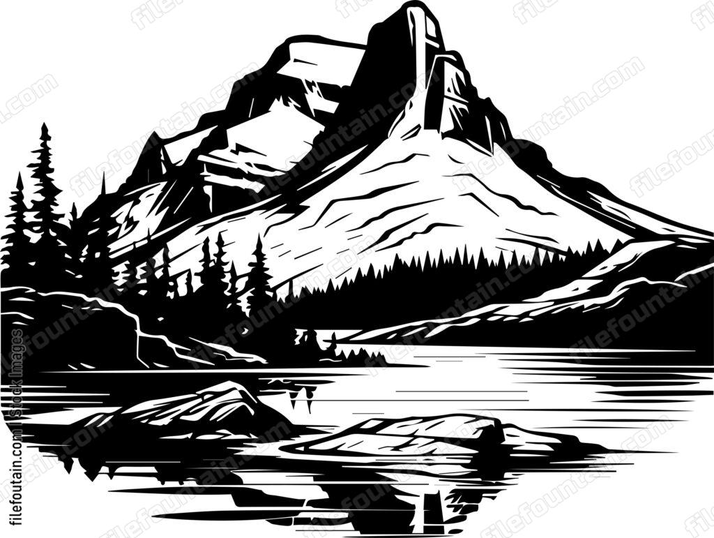 Glacier National Park Logo Vector Design - FileFountain