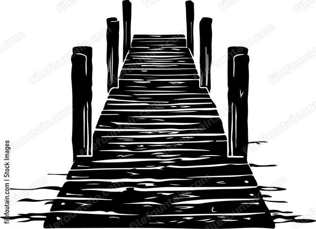 Wooded Dock Logo Vector Design - FileFountain